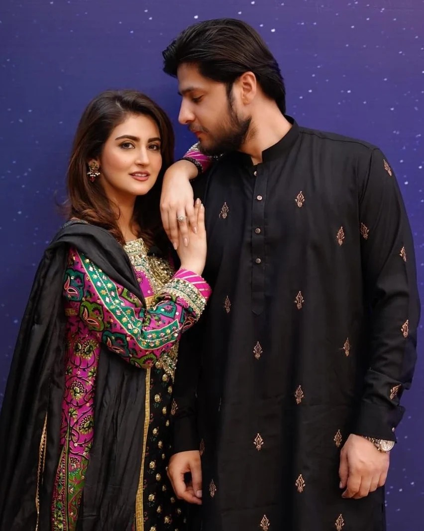 Hiba Bukhari And Arez Ahmed's Romantic Snaps From Eid Day 1 | Reviewit.pk
