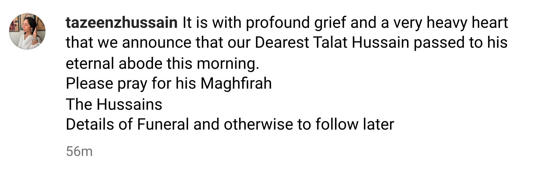 Legendary Actor Talat Hussain Passes Away | Reviewit.pk