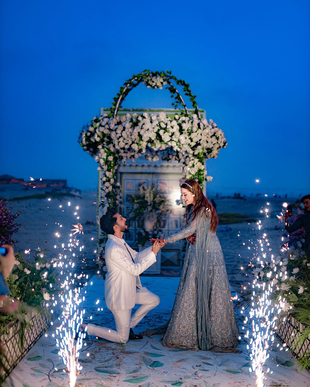 Rabeeca Khan & Hussain Tareen Engagement Pictures | Reviewit.pk