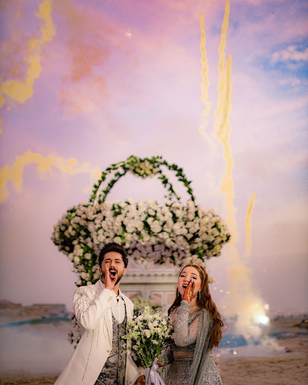 Rabeeca Khan & Hussain Tareen Engagement Pictures | Reviewit.pk
