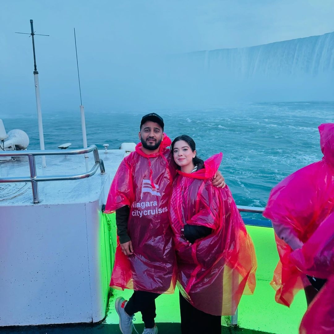 Arisha Razi Shares Clicks with Husband from Niagara Falls, Canada ...