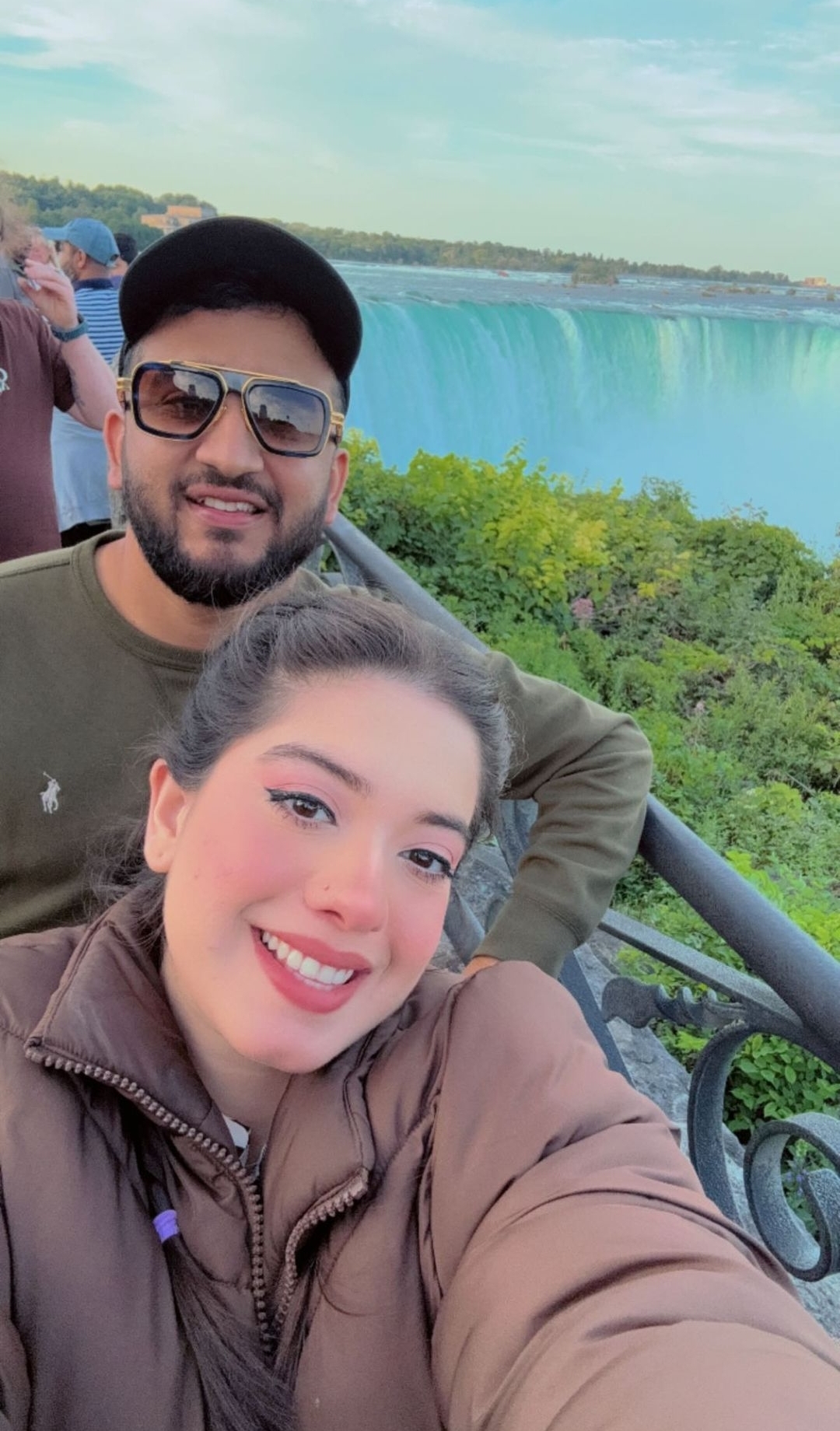 Arisha Razi Shares Clicks with Husband from Niagara Falls, Canada ...