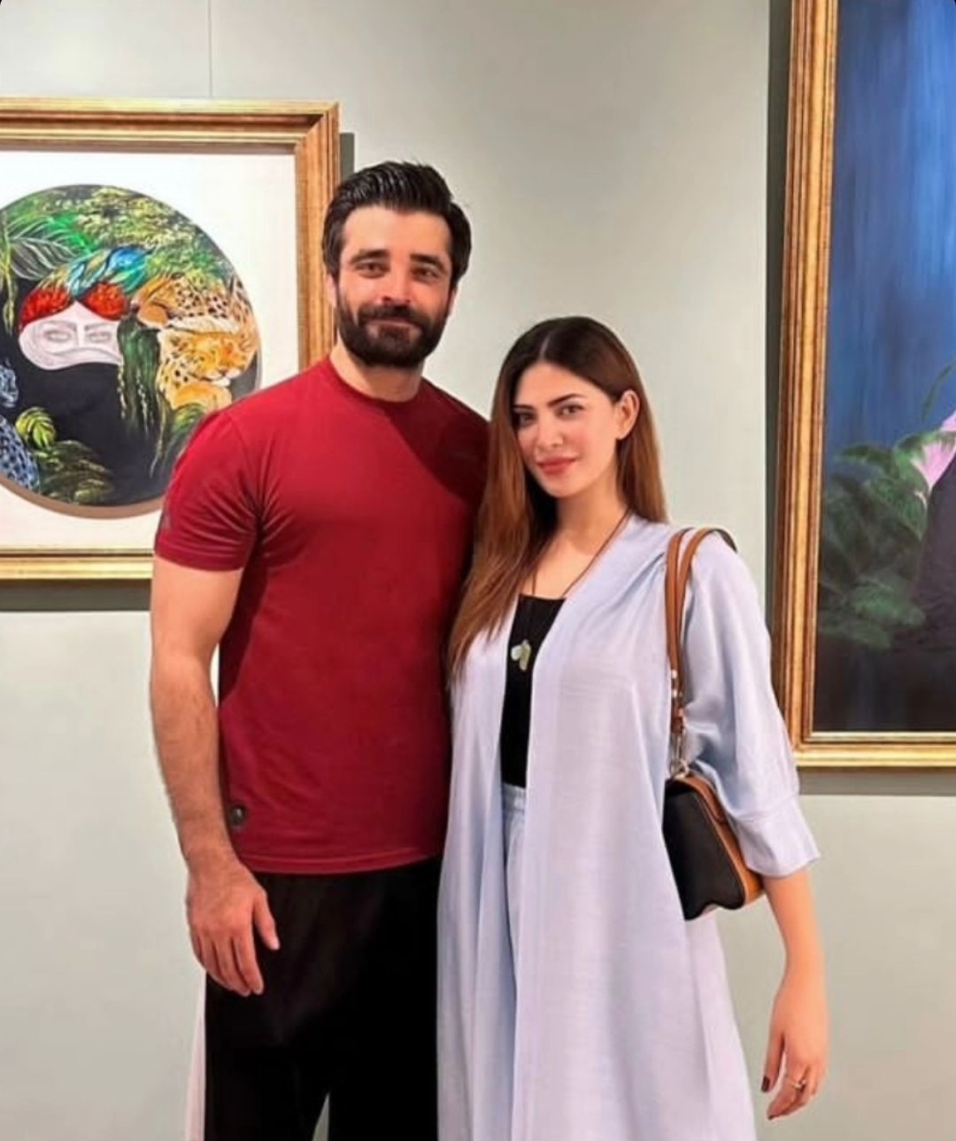 Hamza Ali Abbasi & Naimal Khawar Khan's Gorgeous Family Clicks | Reviewit.pk