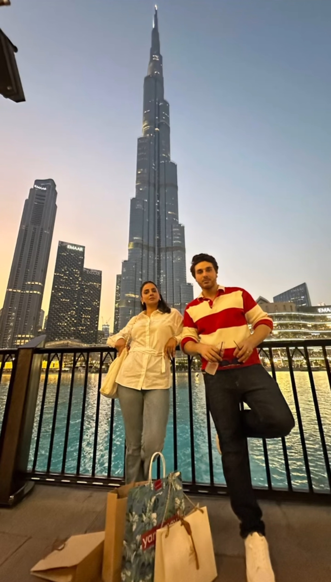 Saba Qamar & Ahsan Khan Beautiful Pictures from Dubai Trip | Reviewit.pk