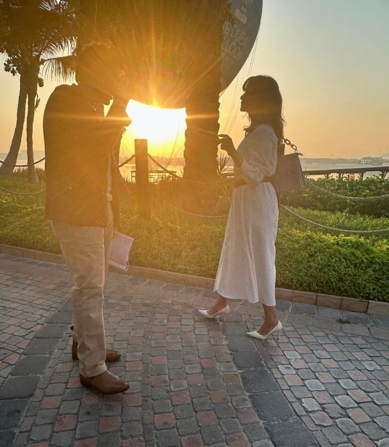 Saba Qamar & Ahsan Khan Beautiful Pictures from Dubai Trip | Reviewit.pk