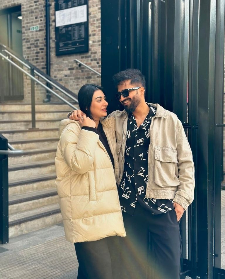 Falak Shabbir Wishes 4th Wedding Anniversary to Wife Sarah Khan ...