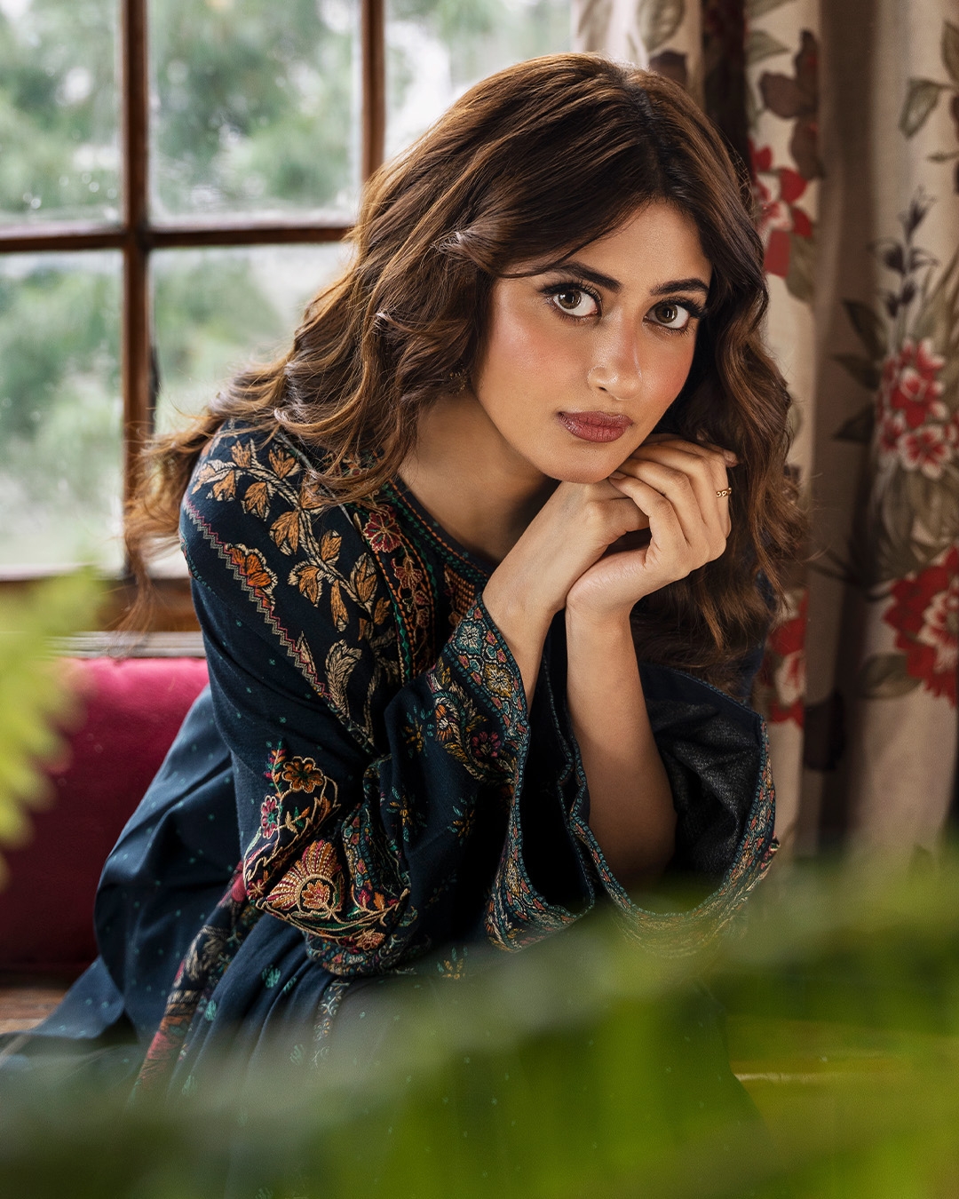Iqra Aziz and Sajal Aly's Photoshoot for Sapphire Winter Collection 2024 | Reviewit.pk