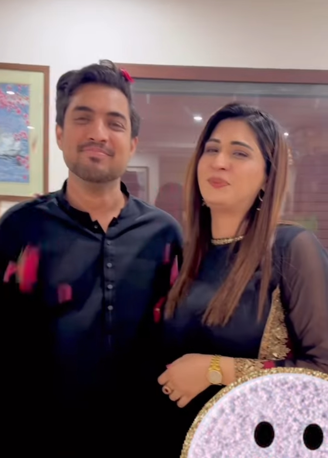 Iqrar Ul Hassan and Aroosa Khan Celebrate Wedding Anniversary | Reviewit.pk