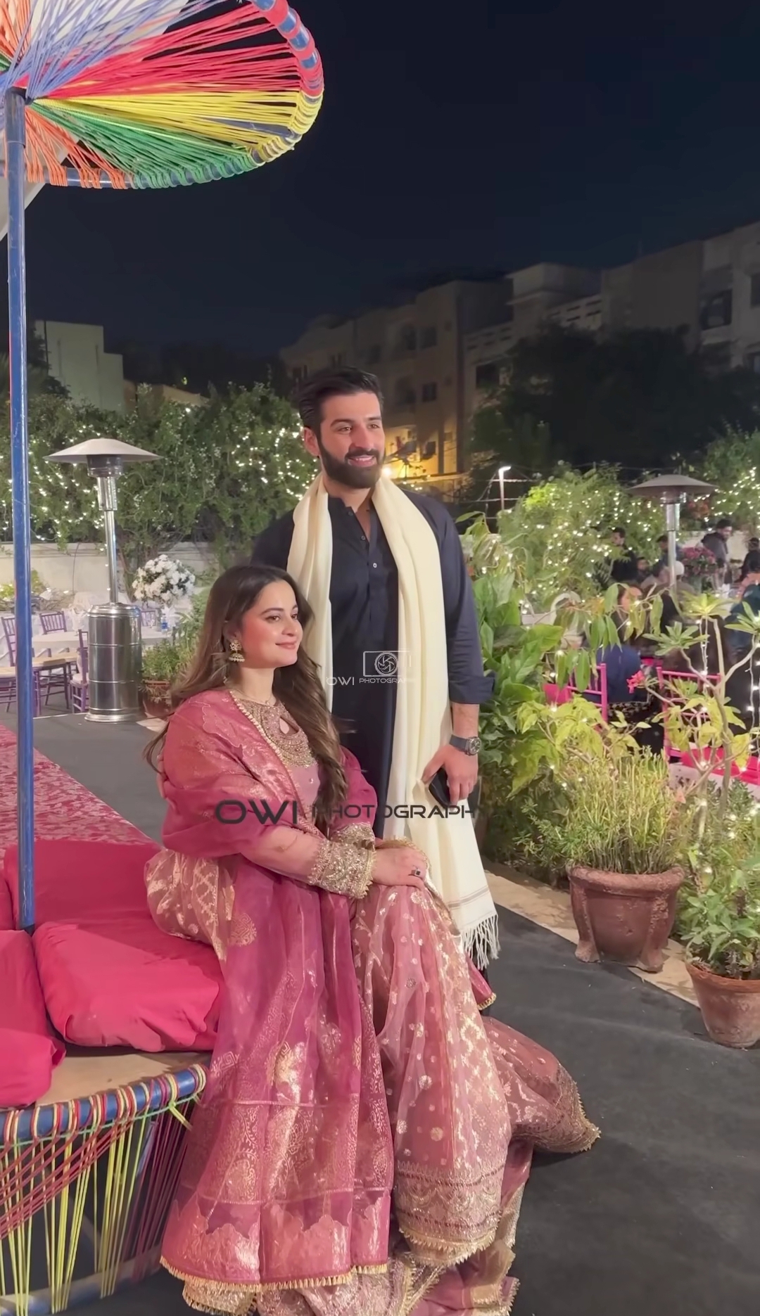 Aiman Khan and Minal Khan Spotted At a Family Wedding | Reviewit.pk