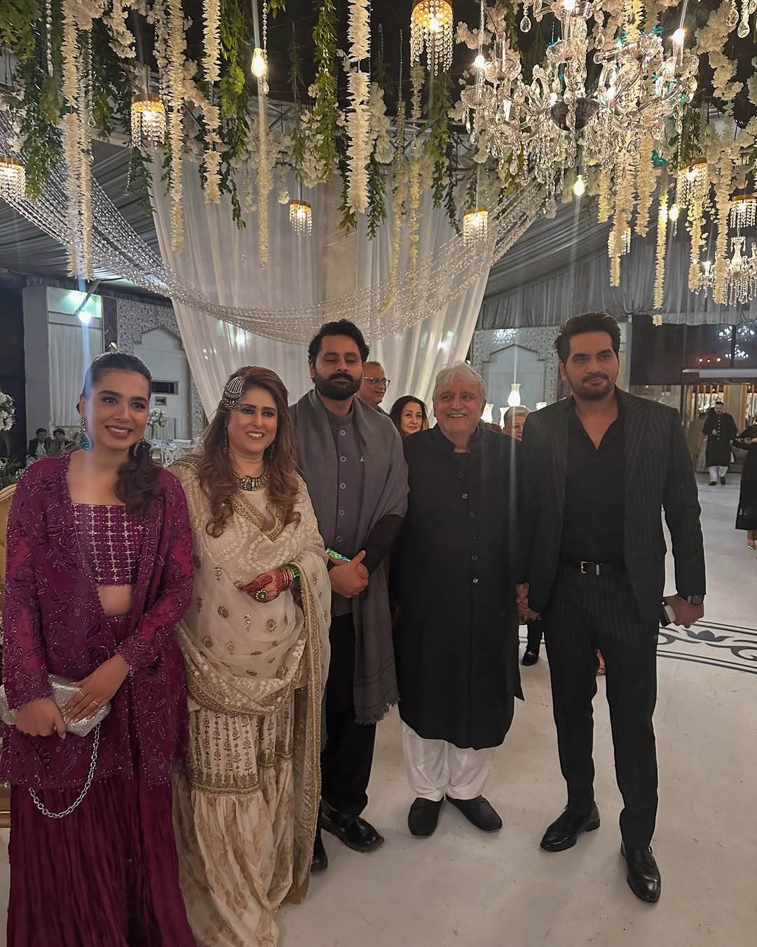 Celebrities Spotted At Khaled Anam’s Son’s Wedding Reception | Reviewit.pk