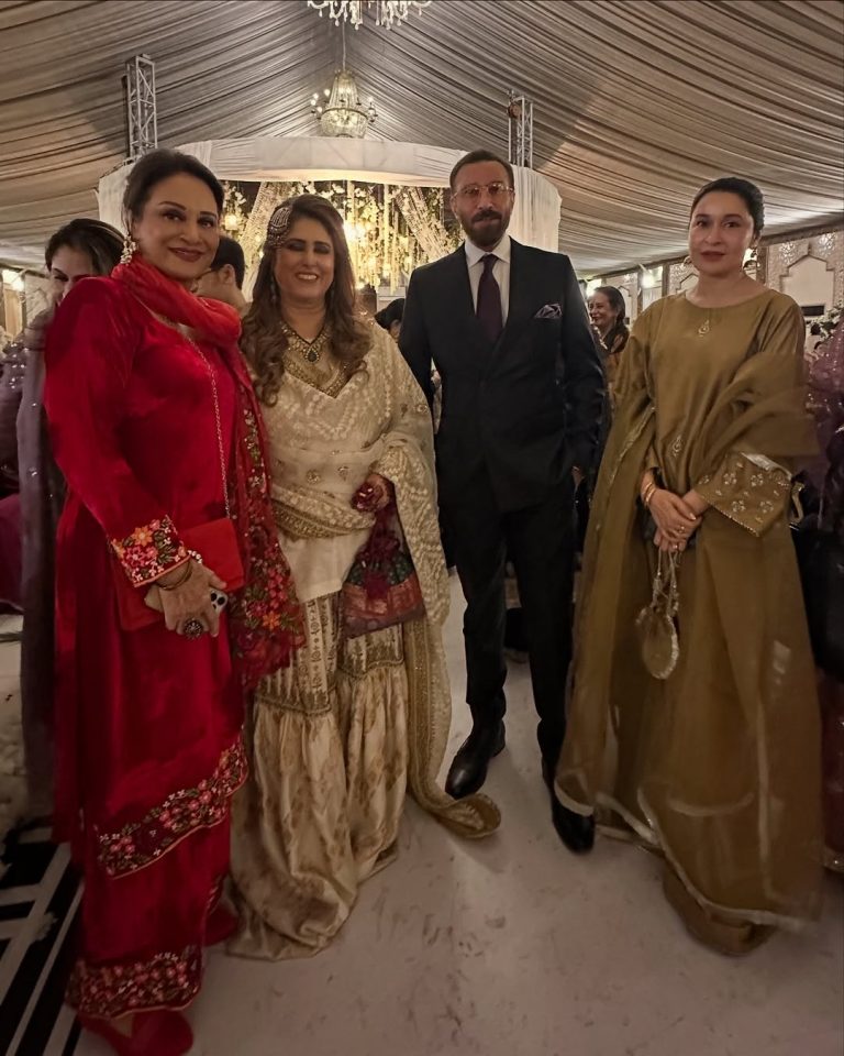 Celebrities Spotted At Khaled Anam’s Son’s Wedding Reception | Reviewit.pk