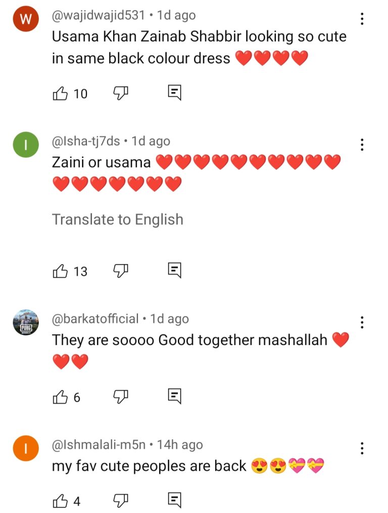 Usama Khan & Zainab Shabbir's Latest Video Excites Fans | Reviewit.pk