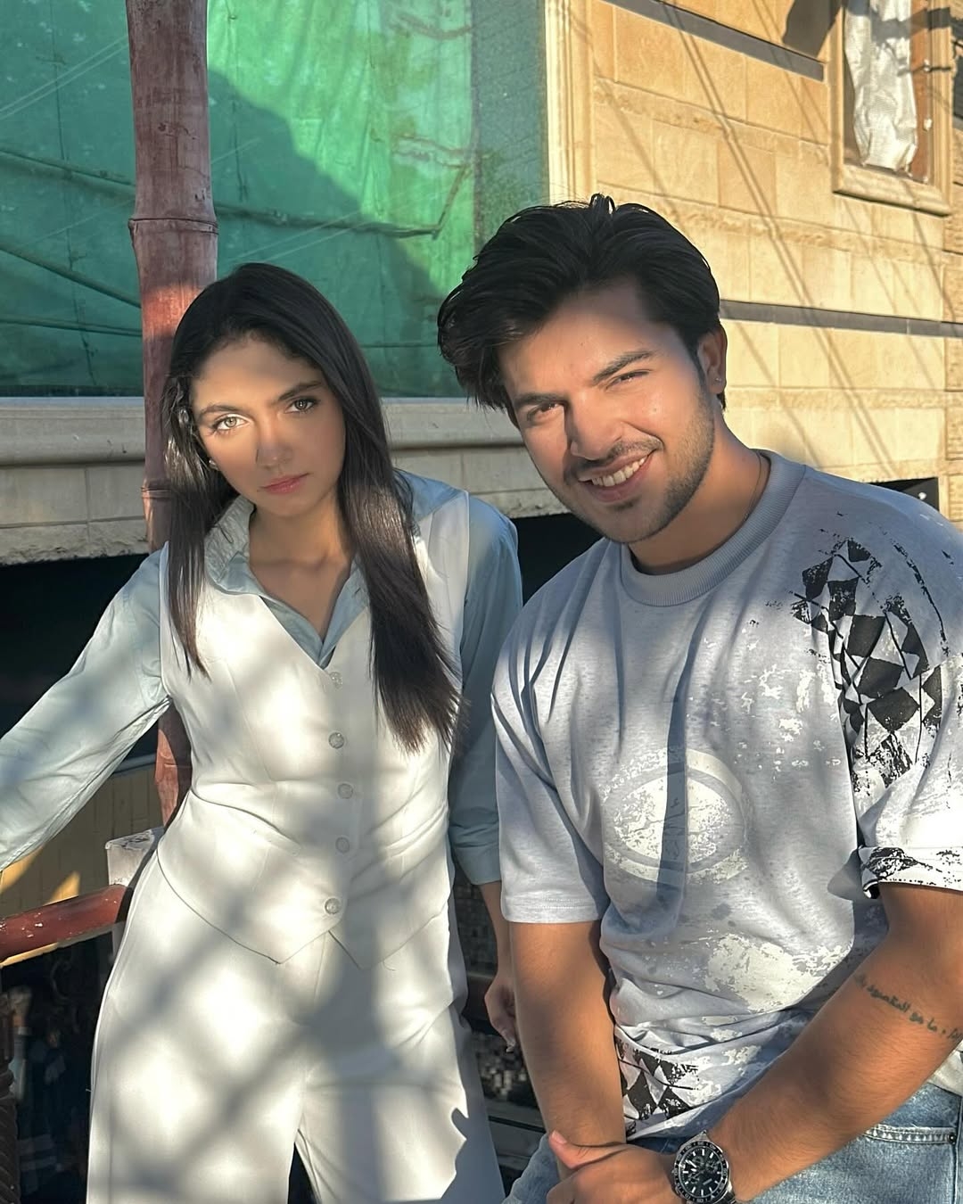 Aina Asif BTS Pictures from Judwaa | Reviewit.pk
