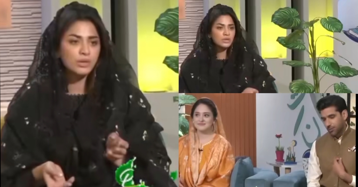 Tere Bin Fame Hira Soomro Loses Calm in Live Ramzan Transmission | Reviewit.pk