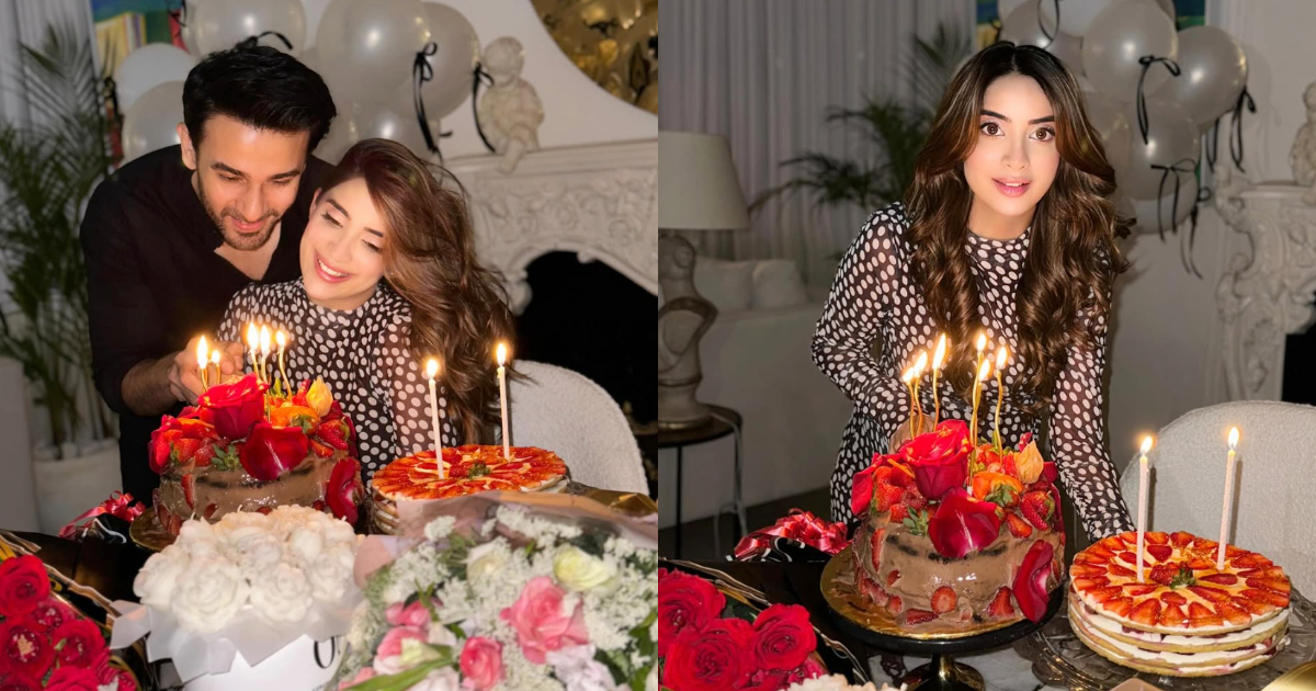 Saboor Aly Gets Birthday Surprise From Husband Ali Ansari | Reviewit.pk