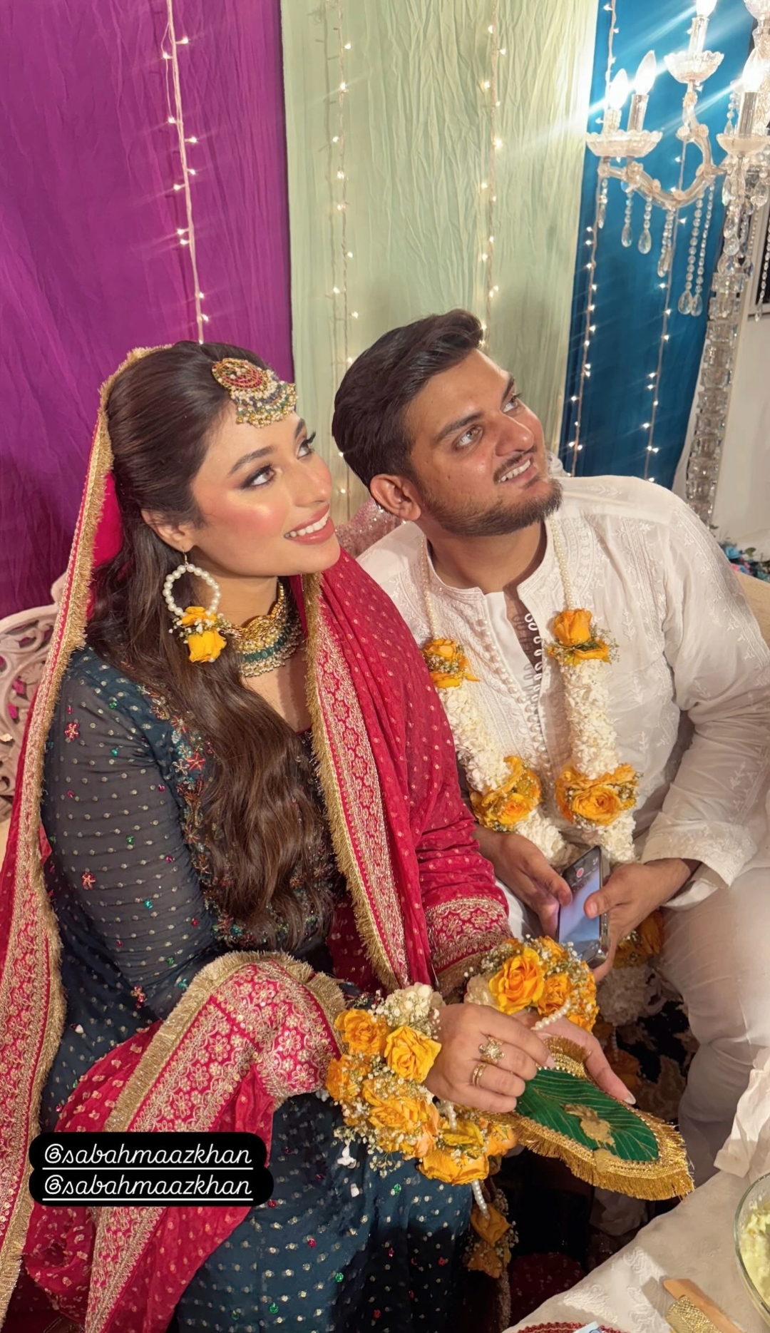 Aiman Khan and Minal Khan’s Brother Maaz Khan’s Mayun Pictures | Reviewit.pk