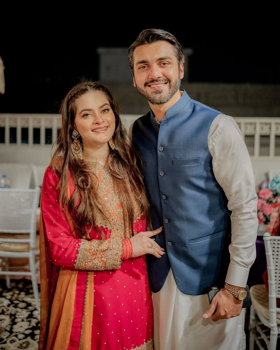 Aiman Khan and Minal Khan Brother's Mayun Event HD Pictures | Reviewit.pk