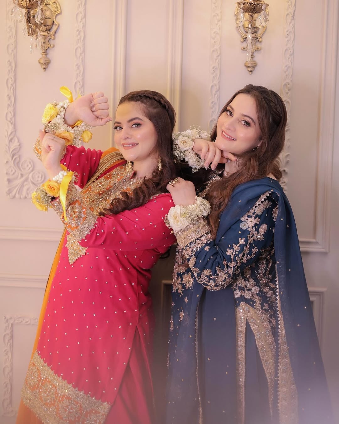 Aiman Khan and Minal Khan Brother's Mayun Event HD Pictures | Reviewit.pk