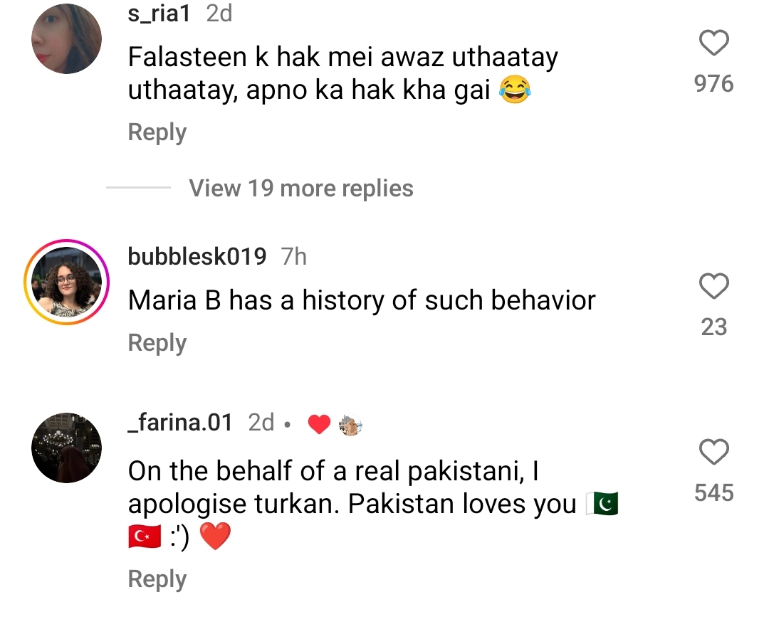Famous Influencer Türkan Atay Speaks up Against Maria B | Reviewit.pk
