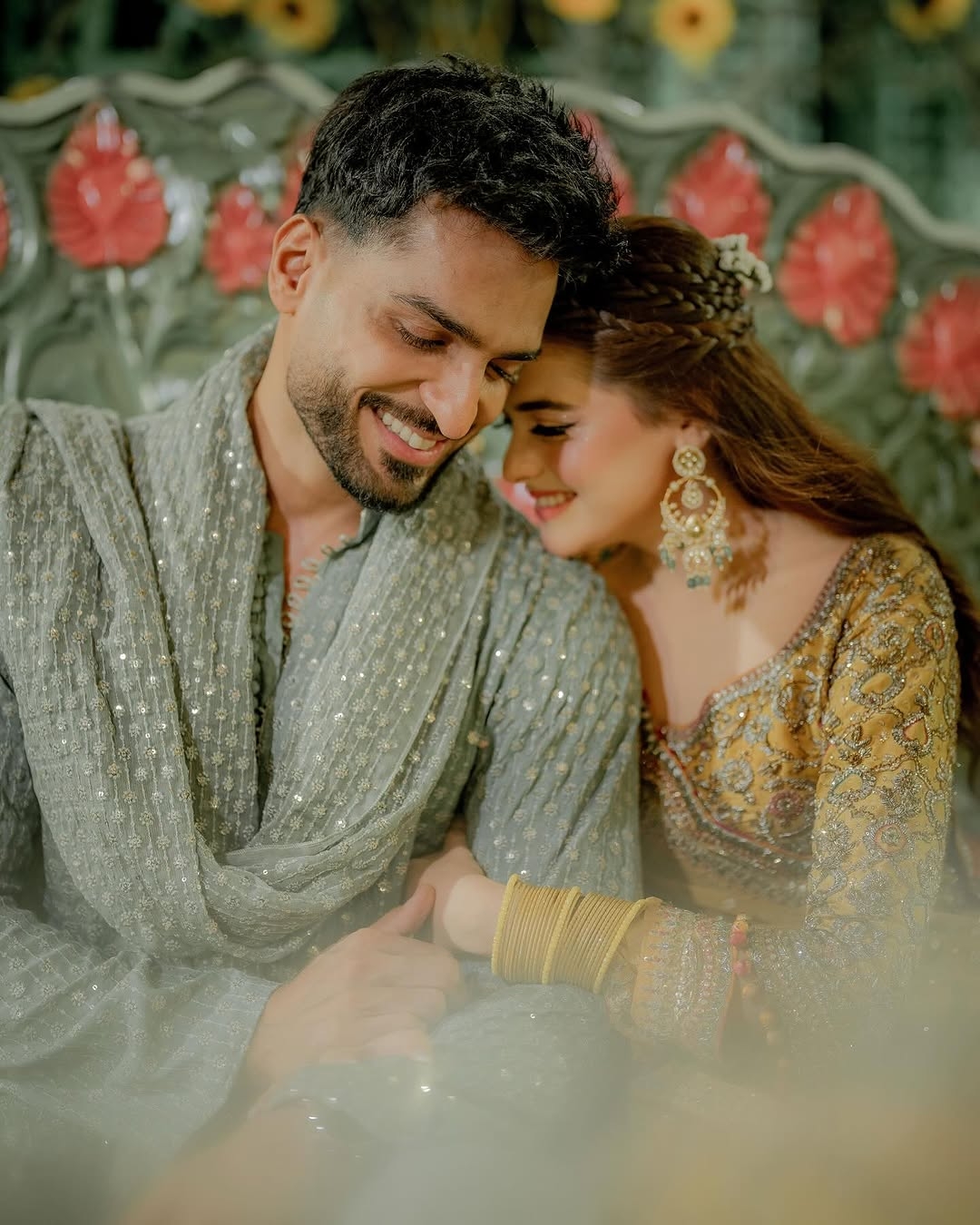 Omer Shahzad & Shanzey Lodhi Haldi Photoshoot | Reviewit.pk