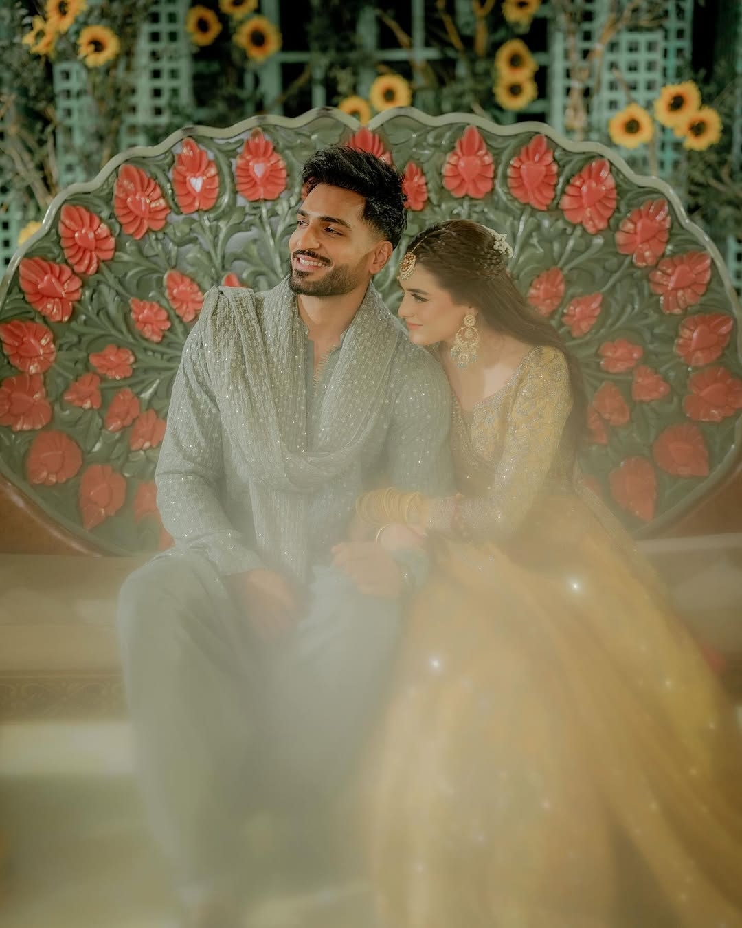 Omer Shahzad & Shanzey Lodhi Haldi Photoshoot | Reviewit.pk