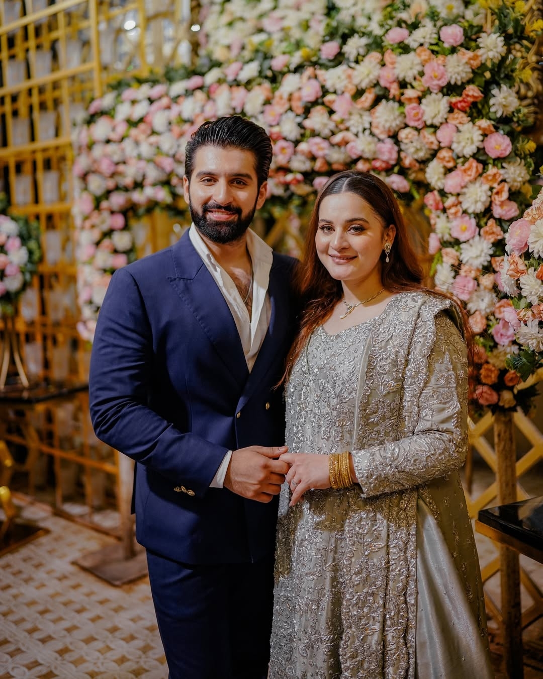 Aiman Khan and Minal Khan's Brother Maaz Khan's HD Reception Pictures ...