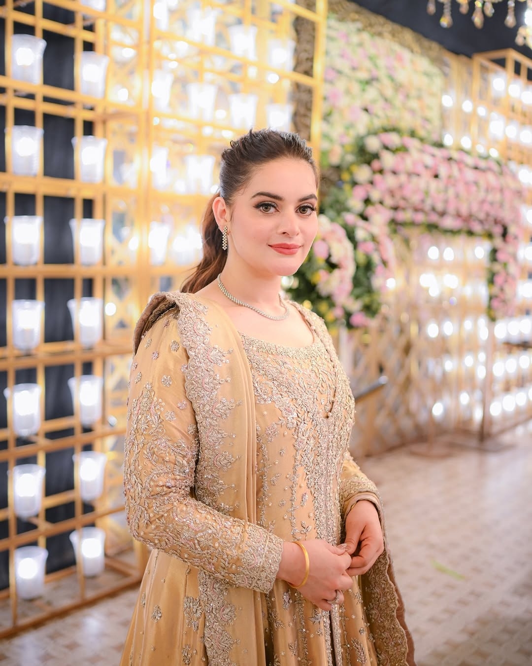 Aiman Khan and Minal Khan's Brother Maaz Khan's HD Reception Pictures | Reviewit.pk