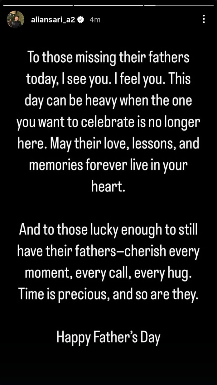 Saboor Aly & Ali Ansari's Emotional Father's Day Wish As Parents ...