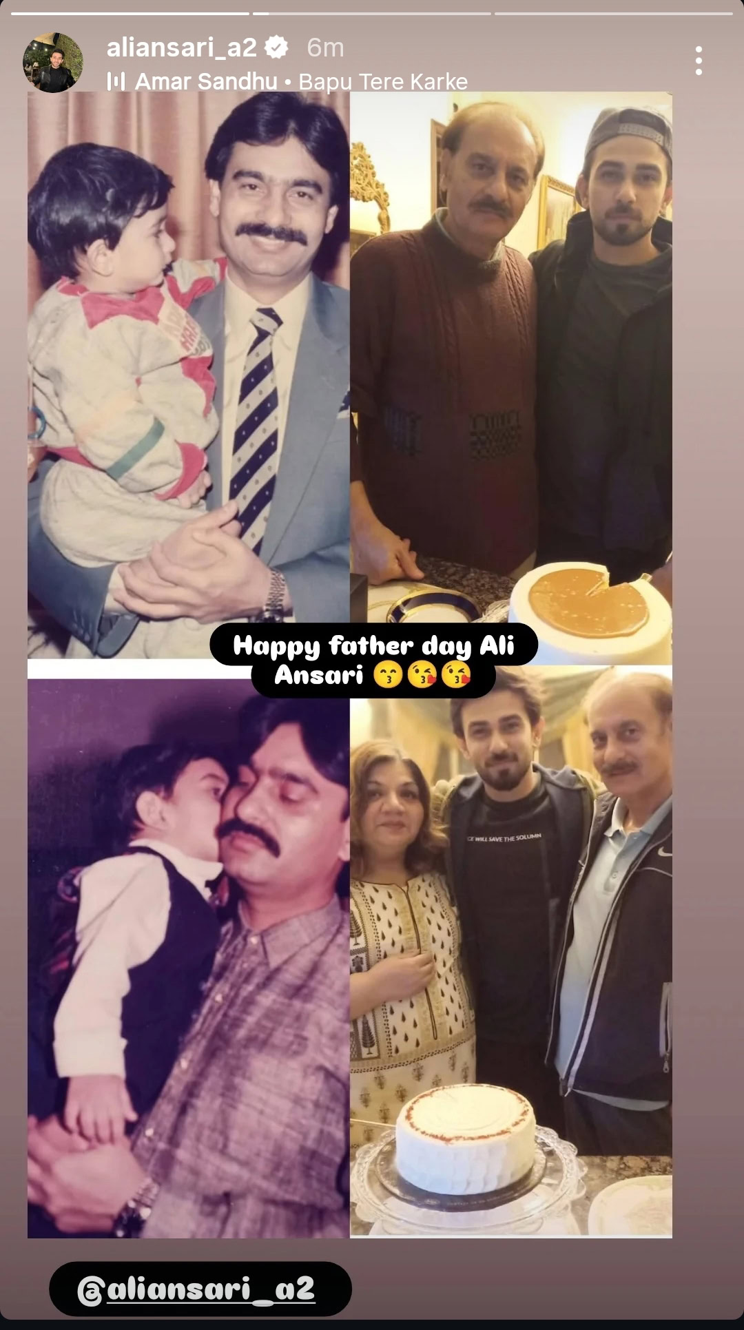 Saboor Aly & Ali Ansari's Emotional Father's Day Wish As Parents ...
