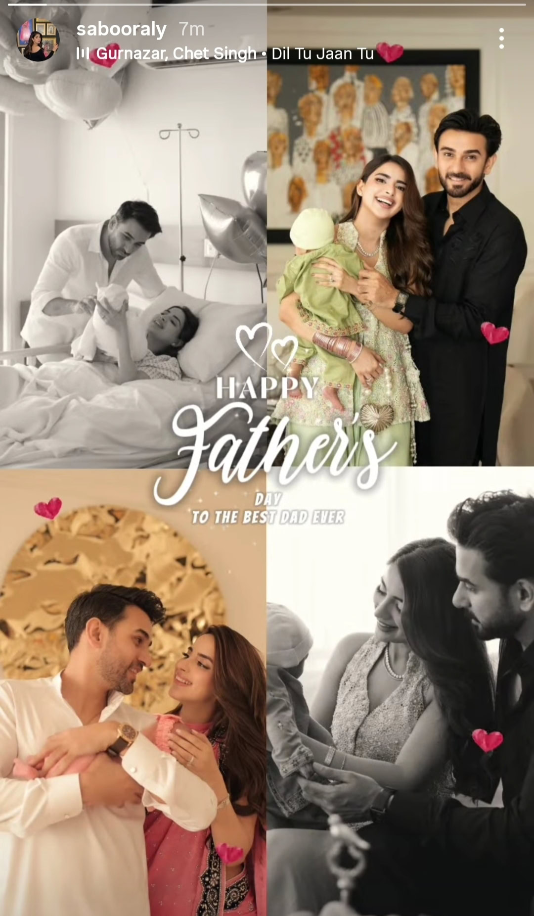 Saboor Aly & Ali Ansari's Emotional Father's Day Wish As Parents ...