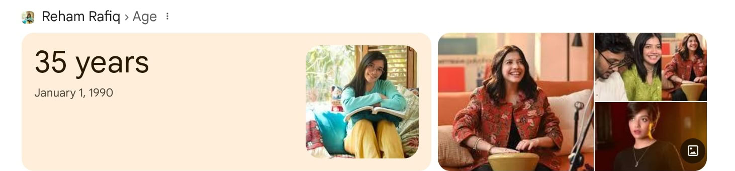 Reham Rafiq Reveals Her Real Age | Reviewit.pk