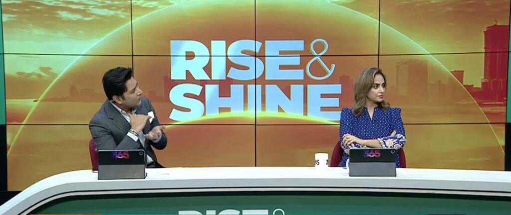 Nadia Khan & Adnan Faisal Bash Khalil Ur Rehman Qamar in Live TV Show ...