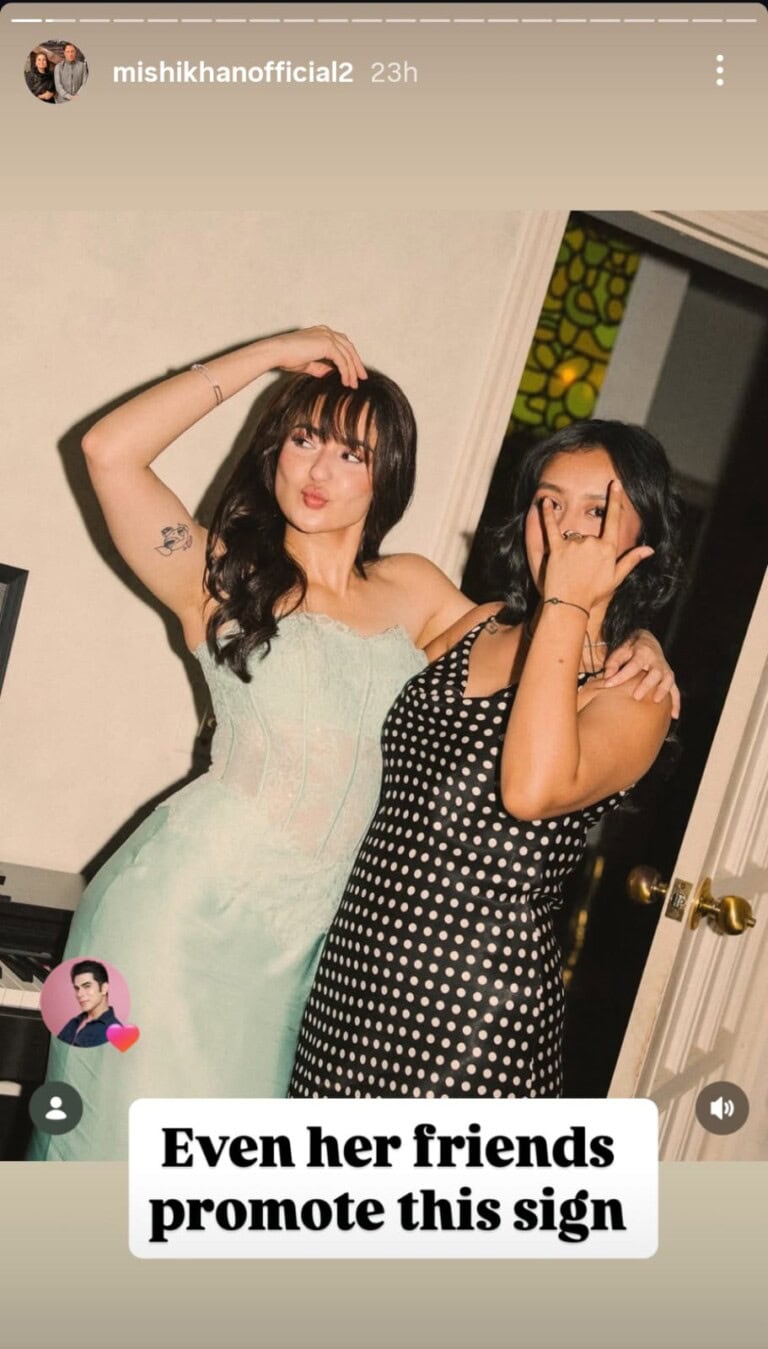 ‘Illuminati sign?’ Mishi Khan questions Hania Aamir’s hand gesture