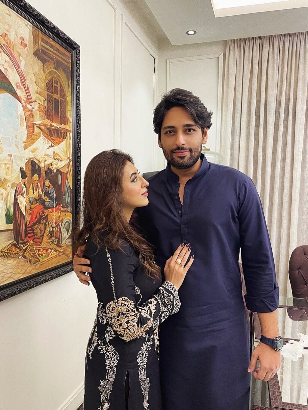 Humayun Saeed Beautiful Family Clicks From Eid Dinner | Reviewit.pk